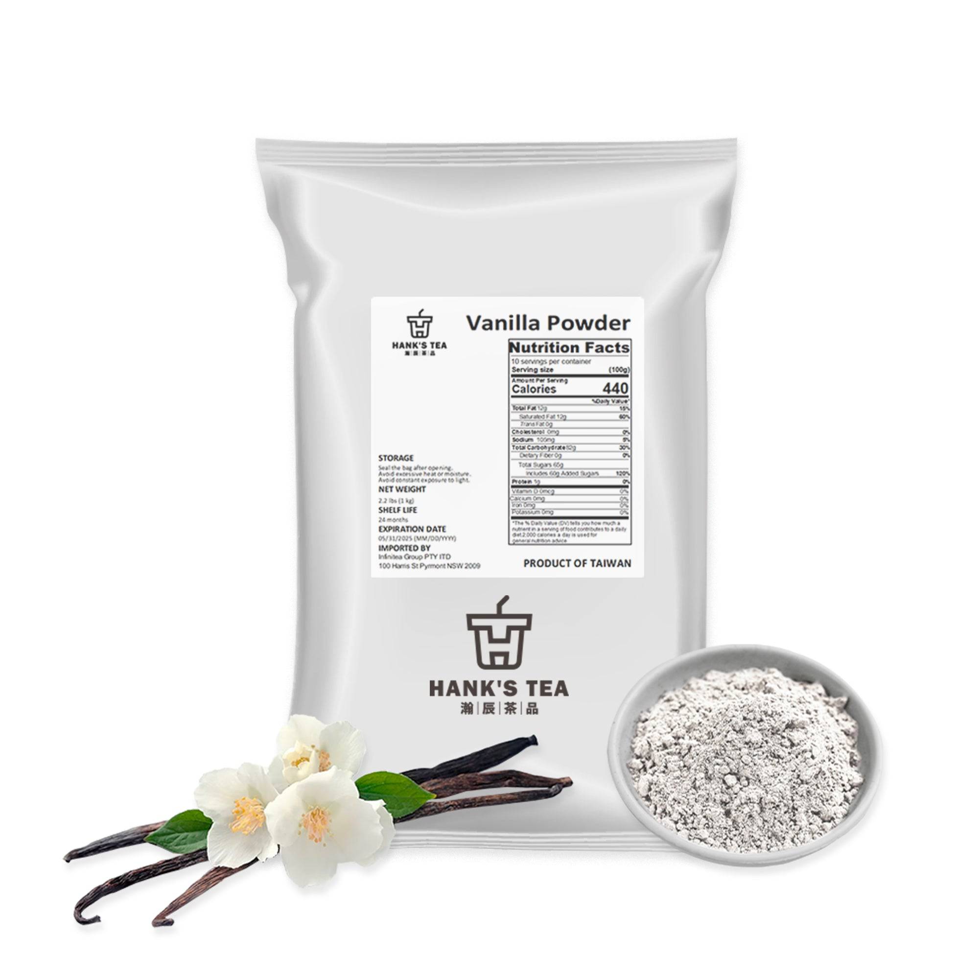 Vanilla Flavor Powder (1kg) | Hank's Tea Bubble Tea Wholesale
