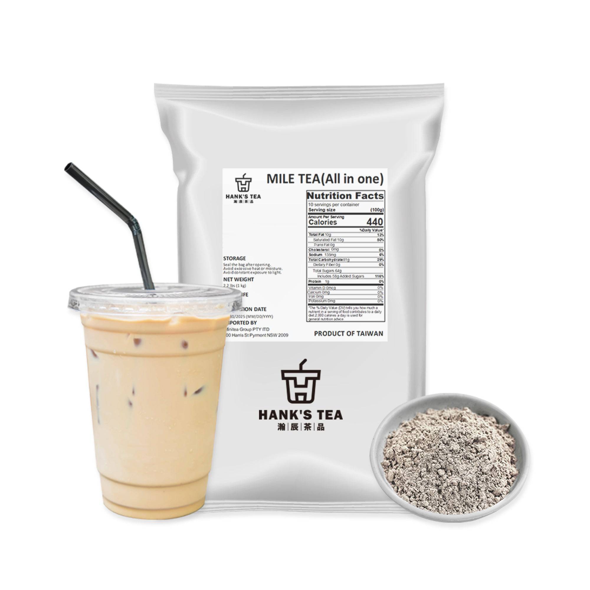 3 in 1 Milk Tea Powder (1kg) | Hank's Tea Bubble Tea Wholesale