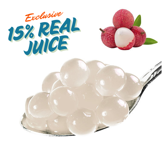 Lychee Flavor Popping Pearl (3.2kg) | Hank's Tea Bubble Tea Wholesale